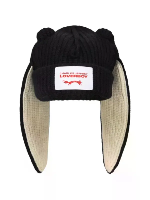 CHARLES JEFFREY Chunky Bunny Beanie - Black