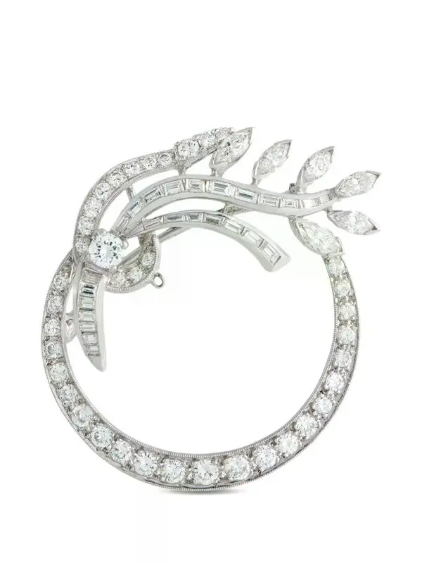 LB EXCLUSIVE Diamond Round Brooch