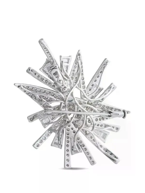 LB EXCLUSIVE Diamond Geometric Brooch