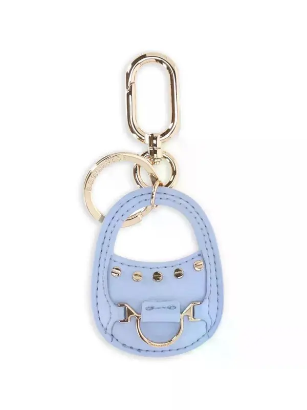 Borbonese Studded Charm Keyring - Blue