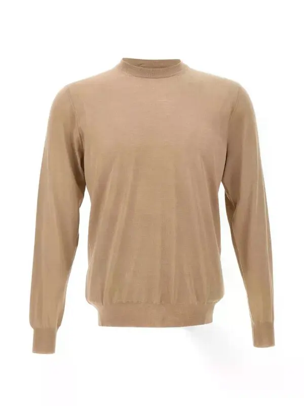 FILIPPO DE LAURENTIIS Ribbed Crew Neck Sweater - Neutrals
