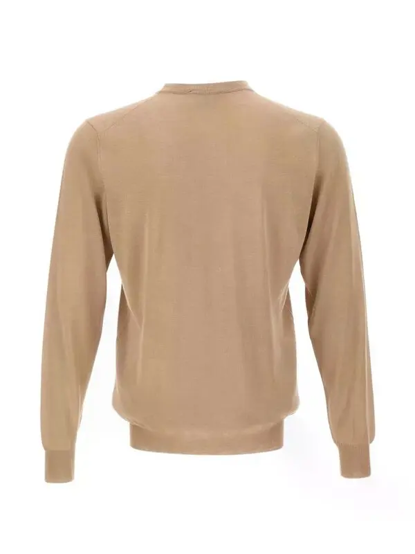 FILIPPO DE LAURENTIIS Ribbed Crew Neck Sweater - Neutrals