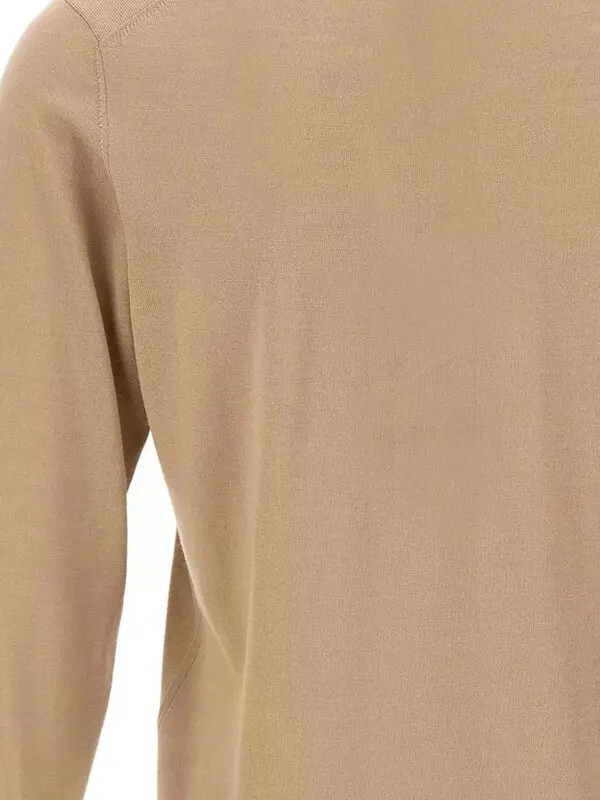FILIPPO DE LAURENTIIS Ribbed Crew Neck Sweater - Neutrals