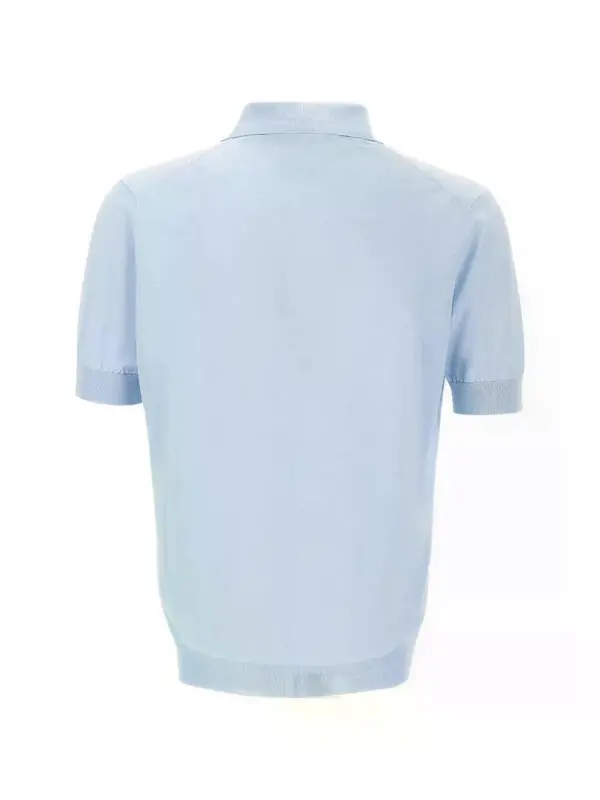FILIPPO DE LAURENTIIS Buttonless V-neck Polo Shirt