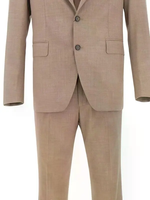 Tagliatore Contrast-button Lapel-pin Suit