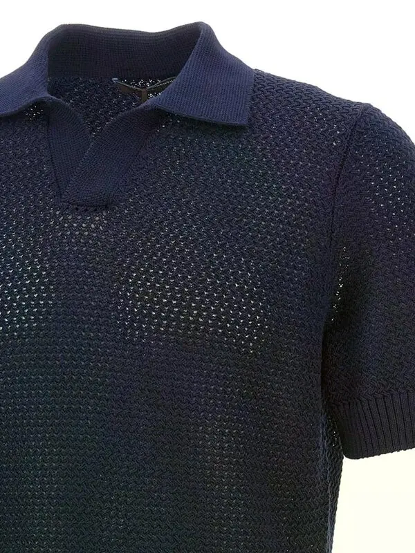 FILIPPO DE LAURENTIIS Textured V-neck T-shirt