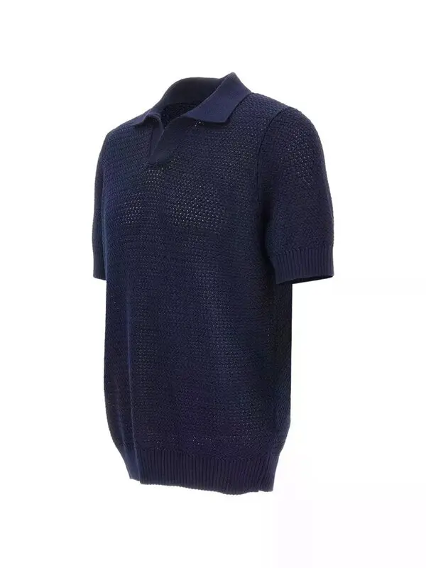 FILIPPO DE LAURENTIIS Textured V-neck T-shirt
