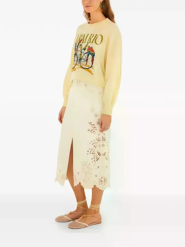 Farm Rio Graphic Print Sweater