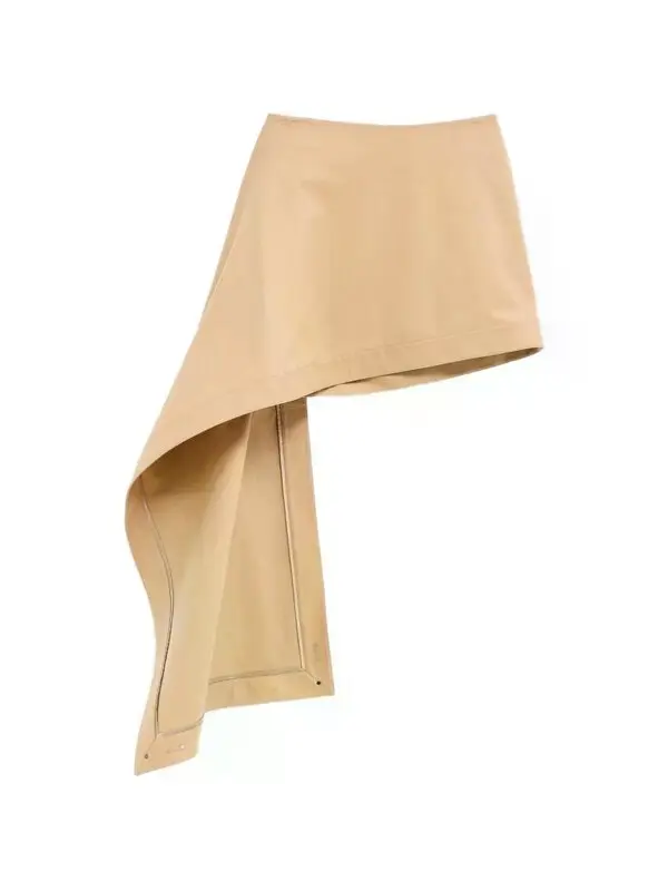 Loewe Draped Panel Mini Skirt - Neutrals