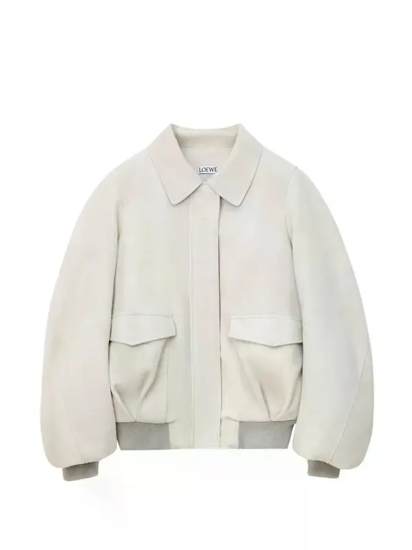 Loewe Flap-pocket Jacket - Light Grey