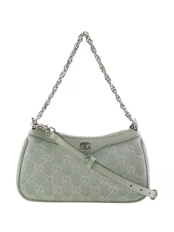 Gucci Small Gg Denim Ophidia Satchel