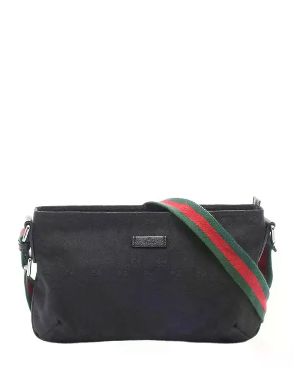 Gucci Gg Canvas Web Crossbody Bag 2000-2015