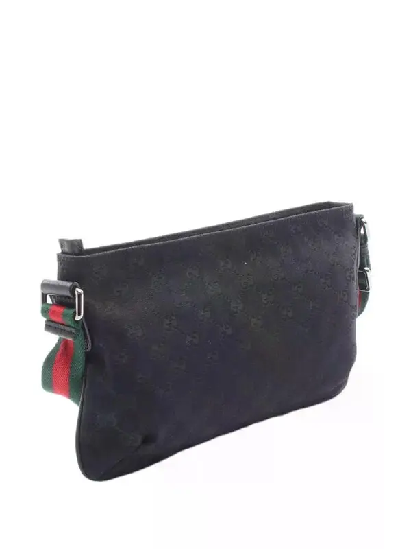 Gucci Gg Canvas Web Crossbody Bag 2000-2015