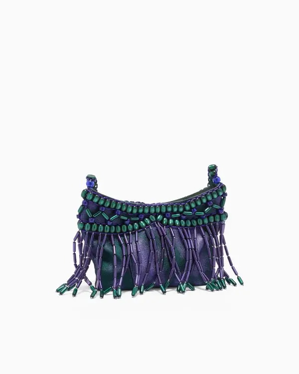 Giorgio Armani Jacquard Satin Mini Bag