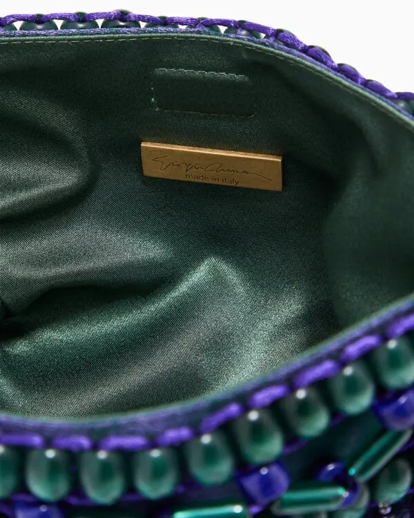 Giorgio Armani Jacquard Satin Mini Bag