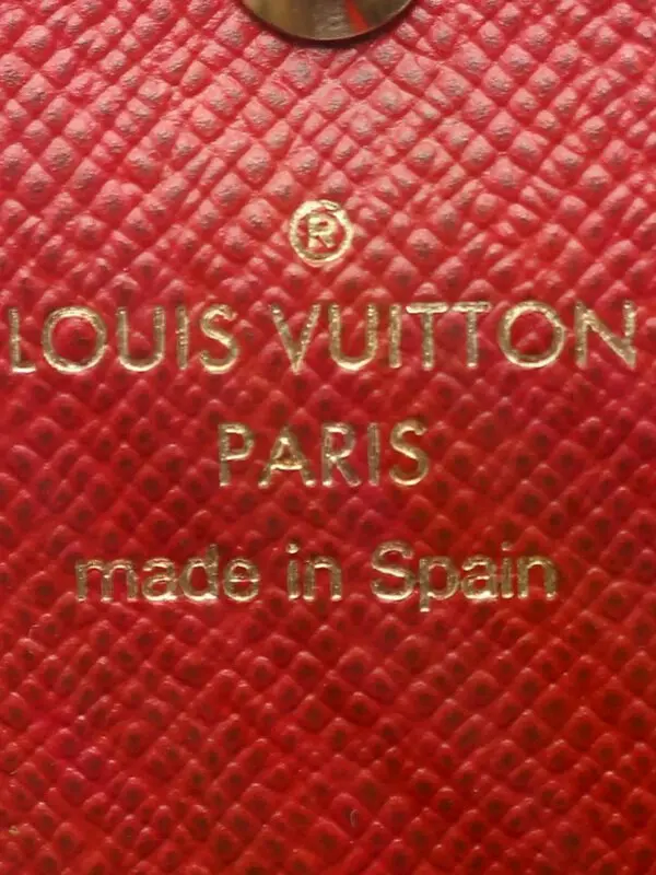 LOUIS VUITTON 2016 Damier Ebene Caissa Wallet Long Wallets