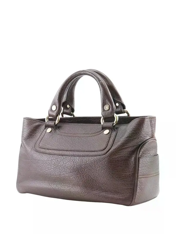 Celine 20th Century Leather Boogie Handbag - Brown