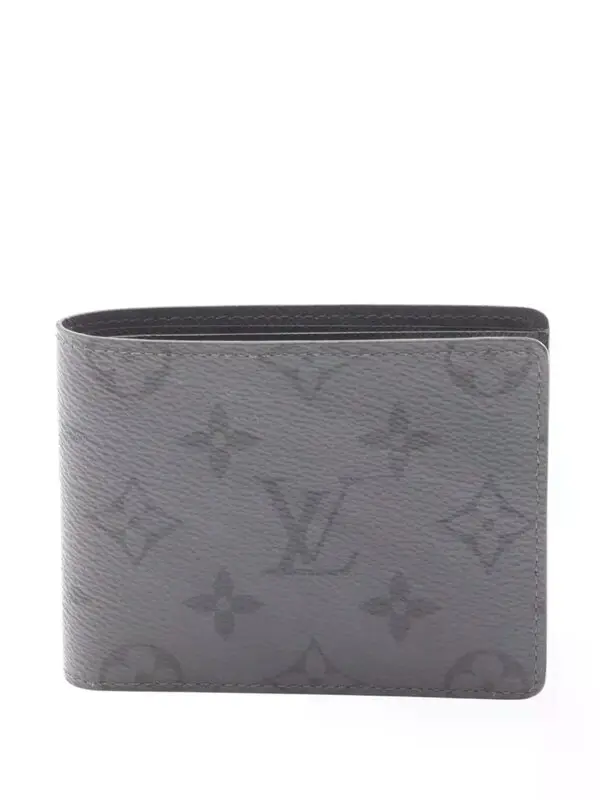 LOUIS VUITTON 2021-2025 Monogram Eclipse Reverse Slender Wallet Small Wallets - Grey