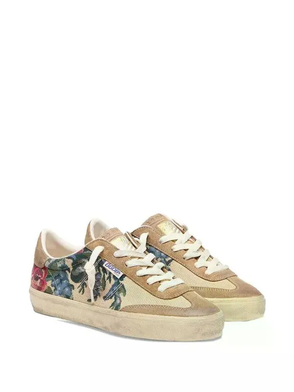 GOLDEN GOOSE Soul-star Floral Sneakers - Neutrals