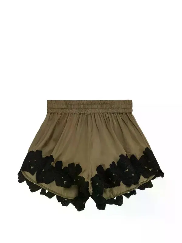 A PAPER KID Flower Lace Shorts