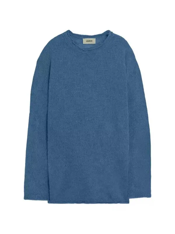 A PAPER KID Round-neck Sweater - Blue