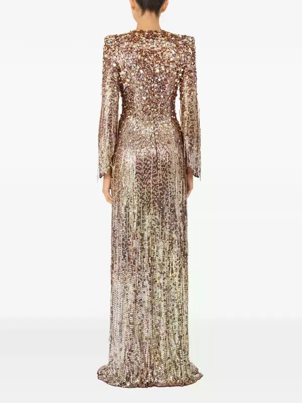 Jenny Packham Phara Sequined Maxi Dress