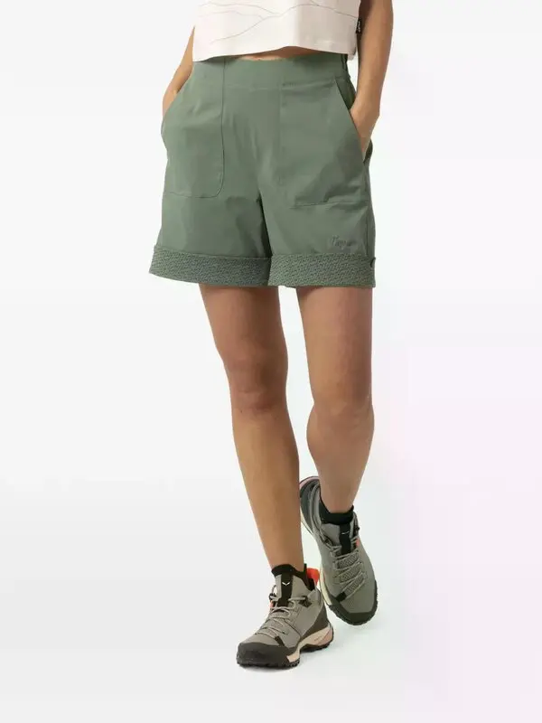 LAMUNT Logo-detail Shorts - Green