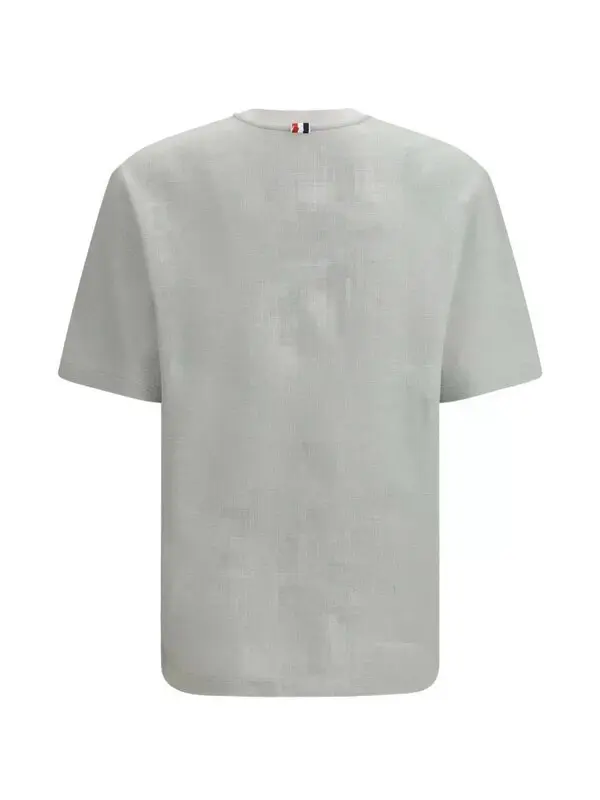 Thom Browne Rwb Stripe-trim Pocket T-shirt