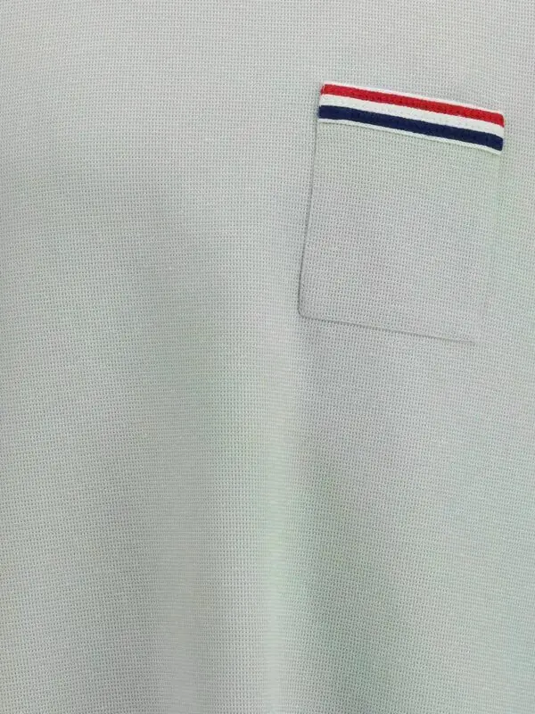 Thom Browne Rwb Stripe-trim Pocket T-shirt