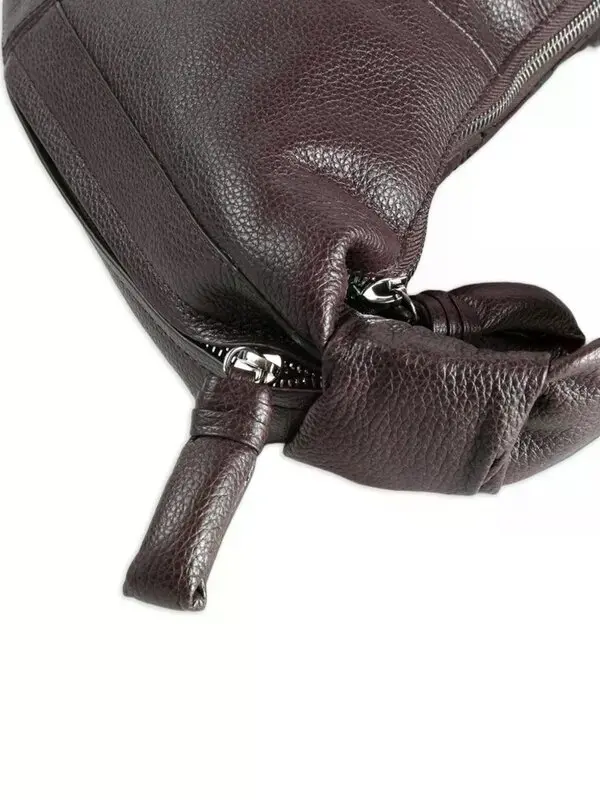 LEMAIRE Fortune Croissant Bag In Grained Leather - Brown