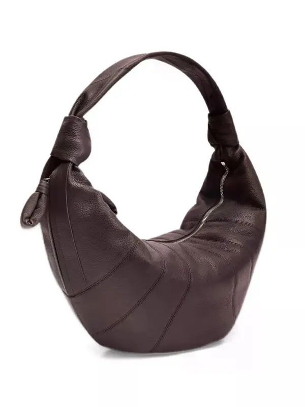 LEMAIRE Fortune Croissant Bag In Grained Leather - Brown