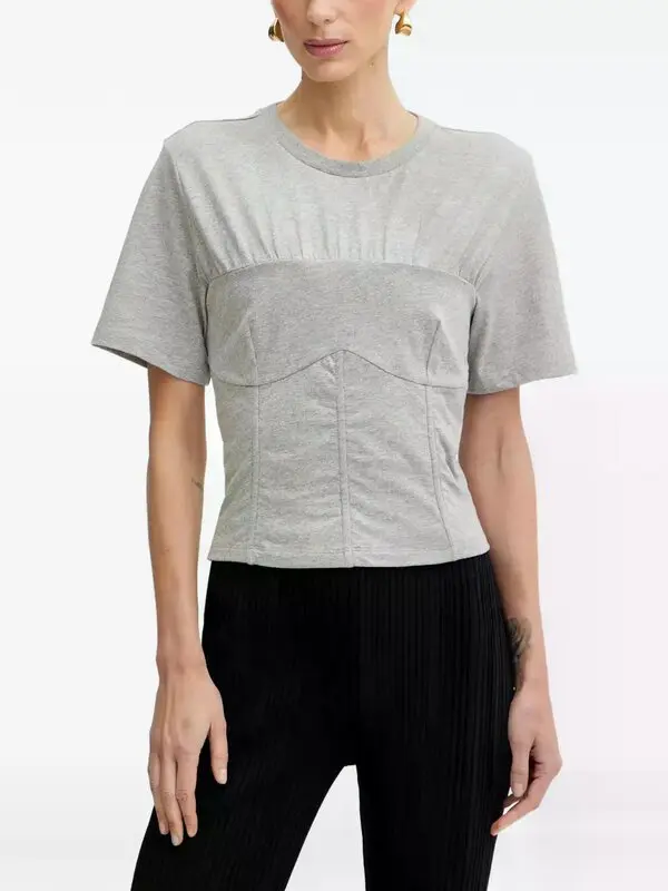 Patrizia Pepe Drawstring-detail Bustier T-shirt