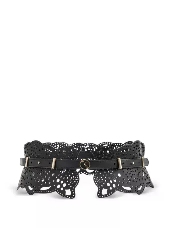 SAIID KOBEISY Leather Belt - Black