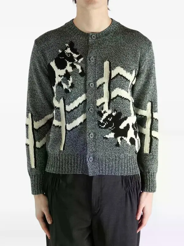 Junya Watanabe Cow Print Cardigan
