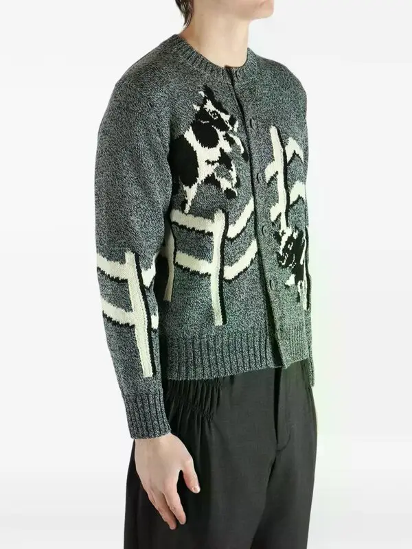 Junya Watanabe Cow Print Cardigan