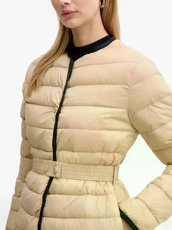 Armani Exchange Quilted Belted Jacket