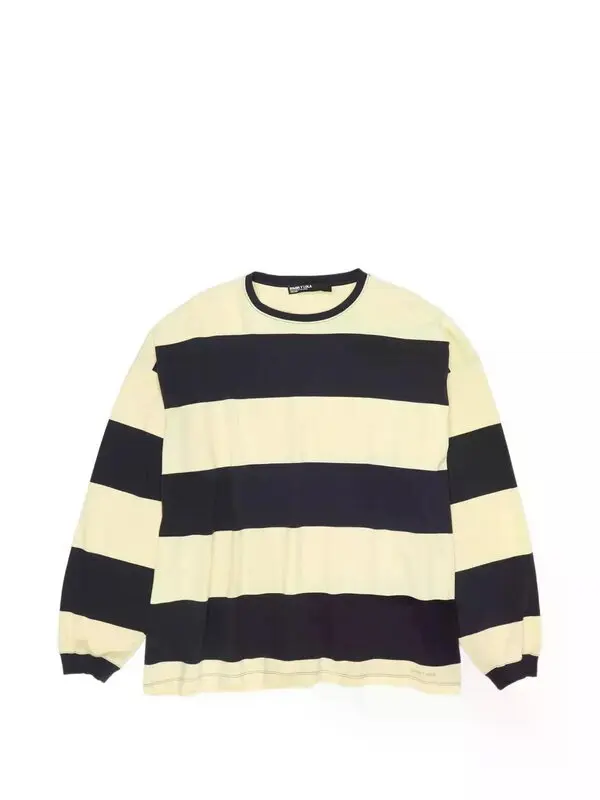 Bimba Y Lola Balloon-sleeved Striped T-shirt - Blue