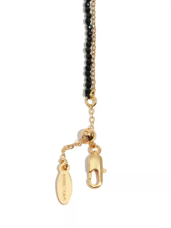 Bimba Y Lola Heart Charm Beaded Bracelet - Black