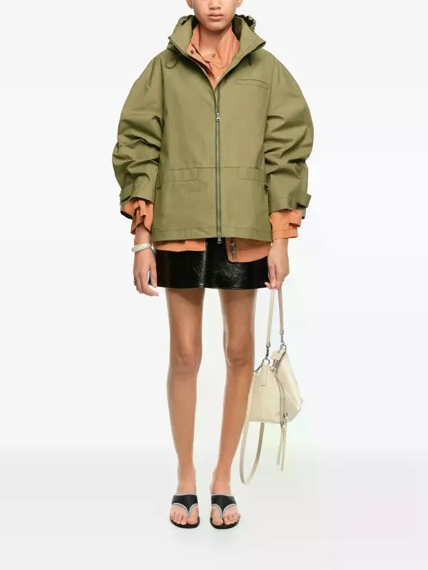 Bimba Y Lola Hooded Cotton Jacket