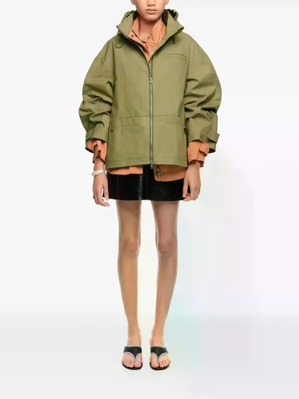 Bimba Y Lola Hooded Cotton Jacket