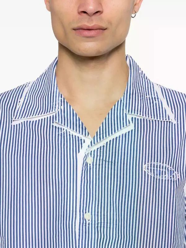 DIESEL® Striped Revere Collar Shirt