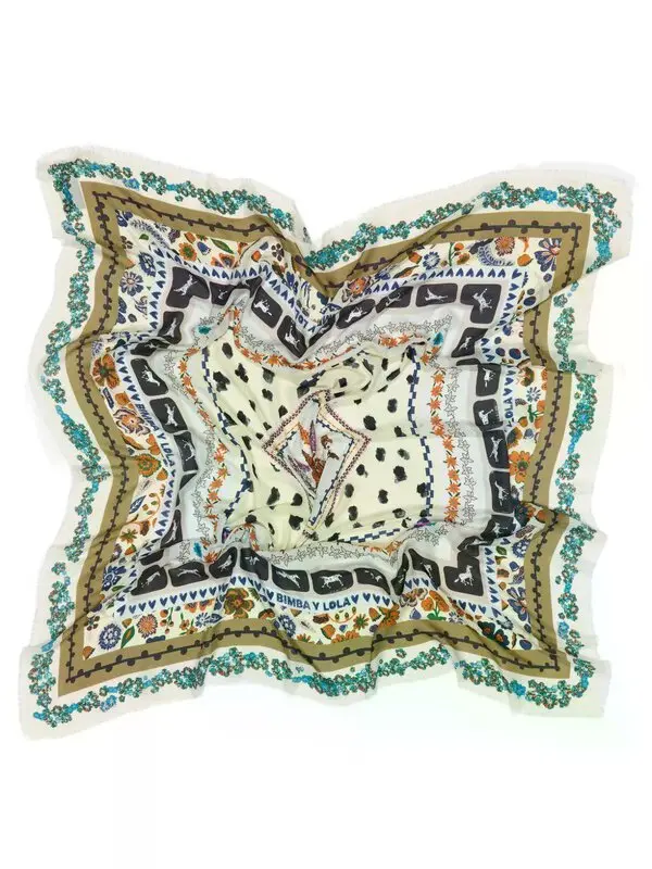 Bimba Y Lola Floral Print Scarf