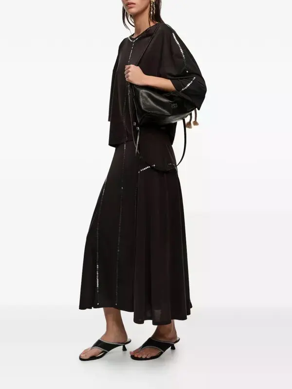 Bimba Y Lola Sequin-embellished Midi Skirt