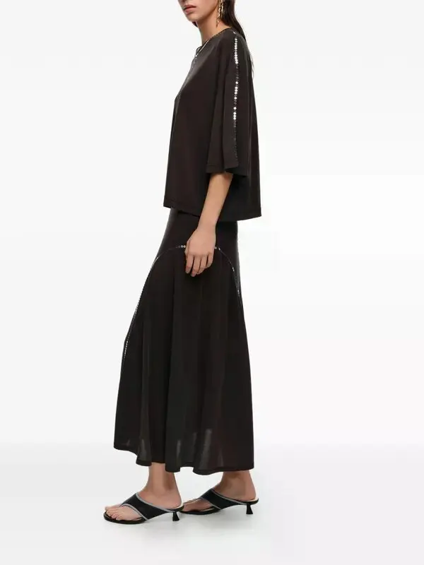 Bimba Y Lola Sequin-embellished Midi Skirt