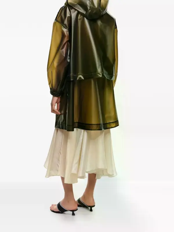 Bimba Y Lola Hooded Trench Coat - Green
