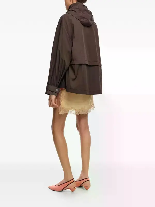 Bimba Y Lola Hooded Zip Jacket - Brown