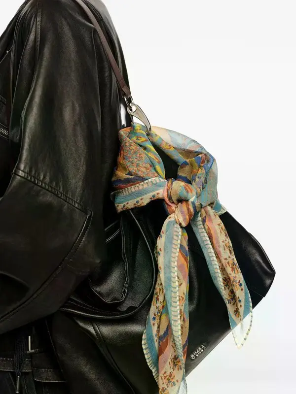 Bimba Y Lola Ikat Floral-print Scarf