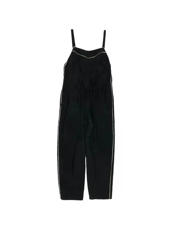 Bimba Y Lola Drawstring Pipe-trim Detailing Jumpsuit - Black