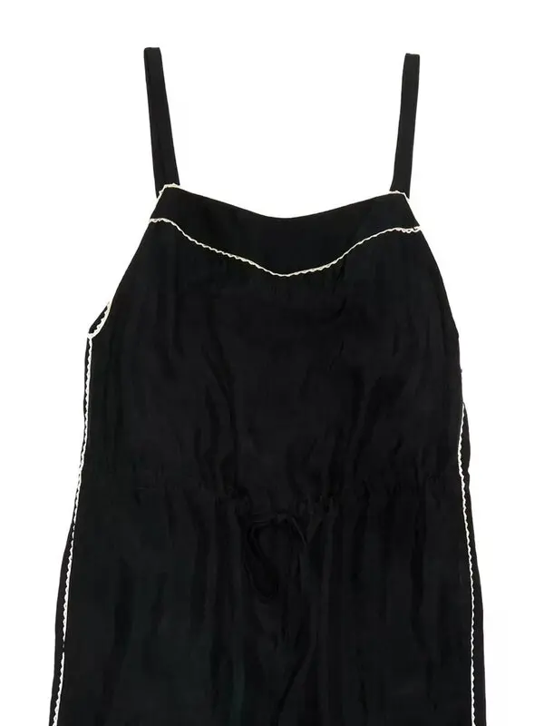 Bimba Y Lola Drawstring Pipe-trim Detailing Jumpsuit
