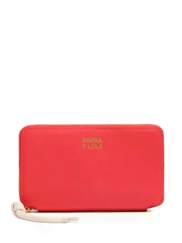 Bimba Y Lola Zip Leather Wallet - Red